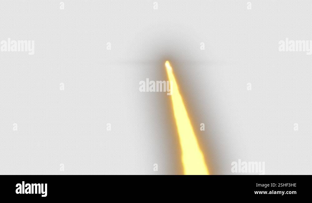 Laser beam effect or super power energy line on black background. VFX ...