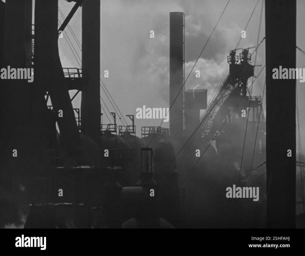 Pittsburgh, PA - 1940s: Massive factory complex Stock Video Footage - Alamy