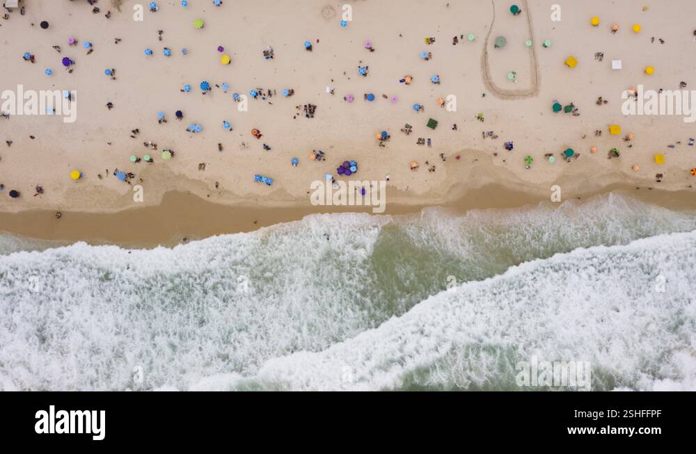 Copacabana Beach and Atlantic Ocean. Rio de Janeiro City, Brazil ...