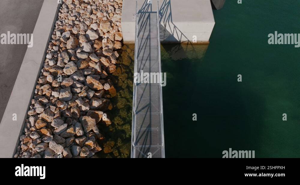 Equipment and parts of a ferry port Stock Video Footage - Alamy