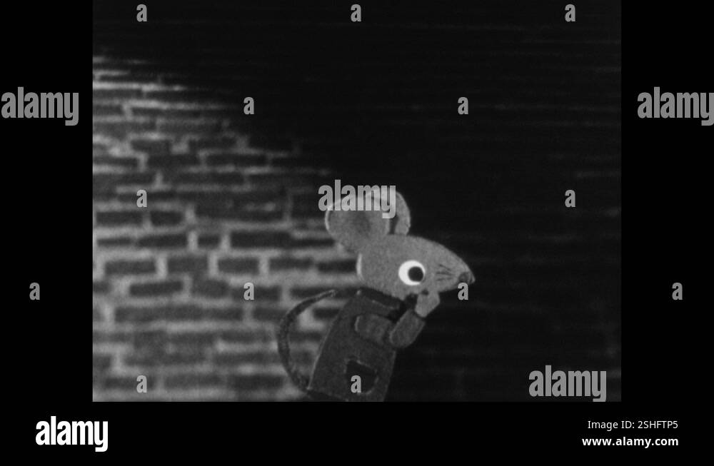 1960s: Tunnel. Mouse calls out. Light turns on. Mouse climbs ladder ...