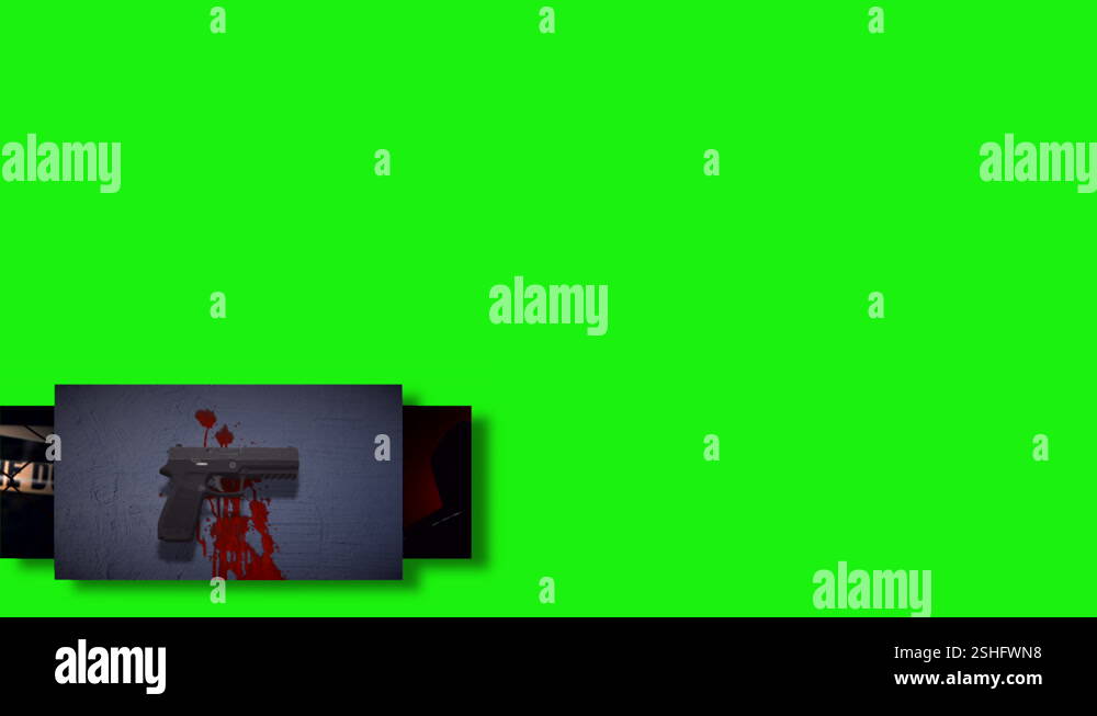Crime scene concept lower third green screen Stock Video Footage - Alamy