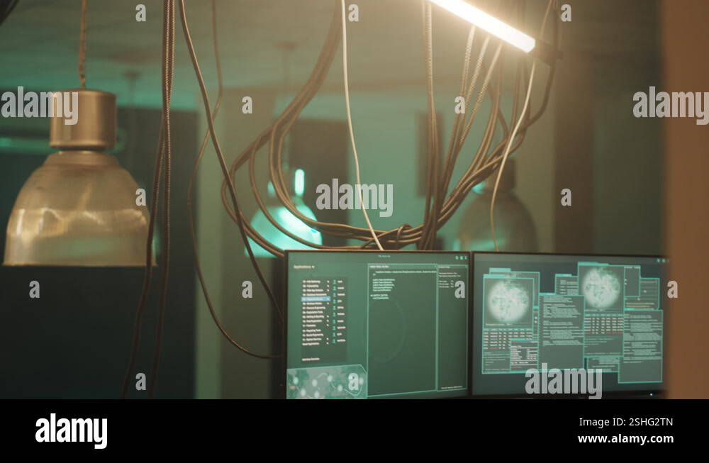 African american spy doing illegal security breach at night Stock Video ...