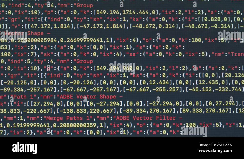 Coding UX UI script text on screen, HTML5 in editor for website development Stock Video Footage ...