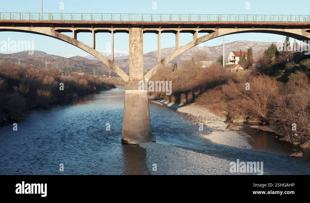 Concrete span bridge over river Stock Videos & Footage - HD and 4K ...