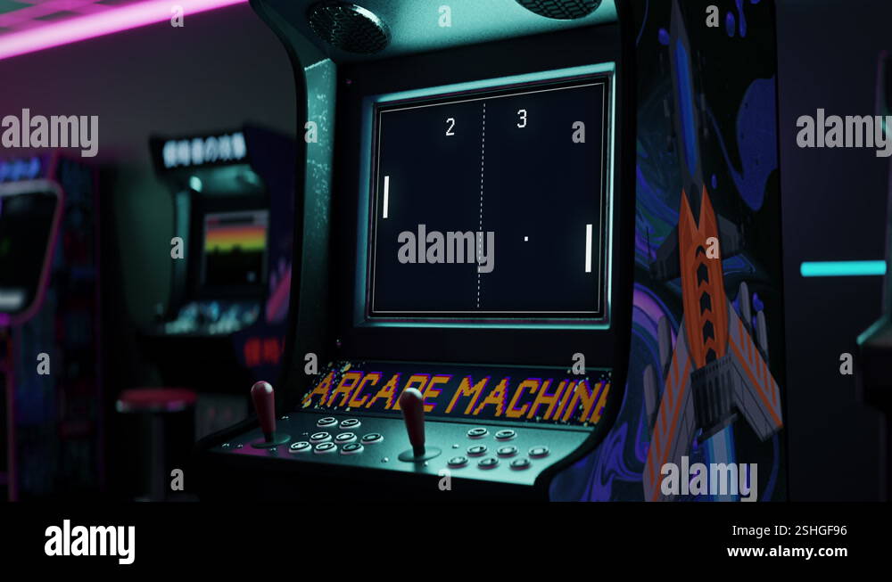 Bouncing Ball Off Paddle To Break Bricks In Fun Game On Classic Arcade ...