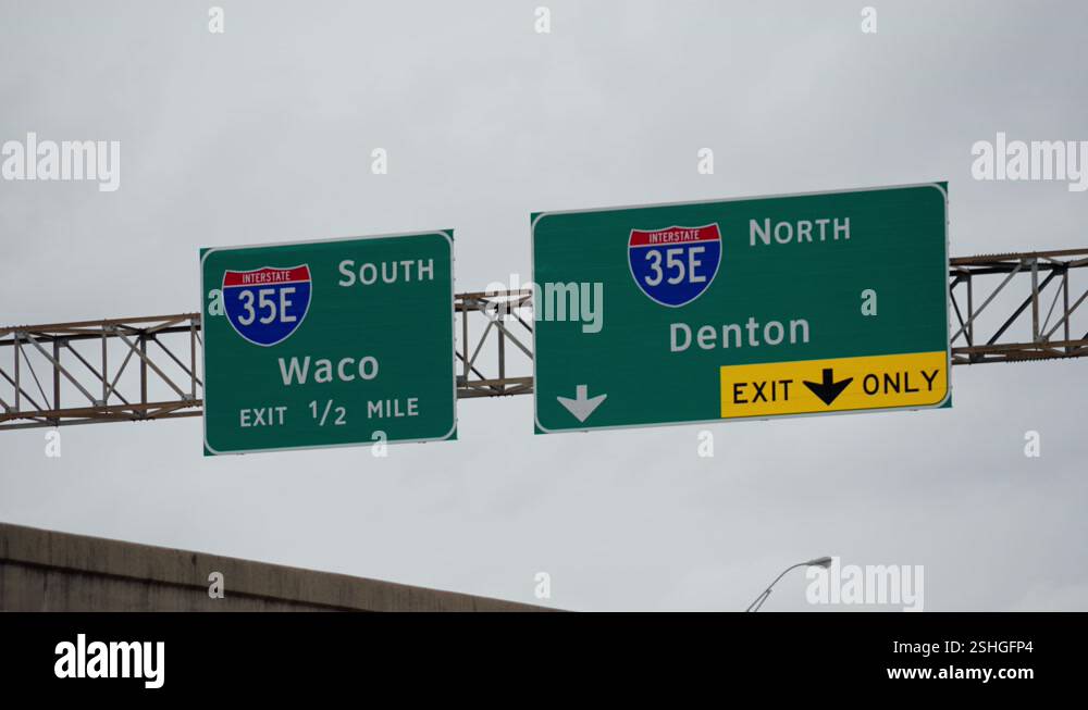 Direction signs on highway in Stock Videos & Footage - HD and 4K Video Clips - Alamy
