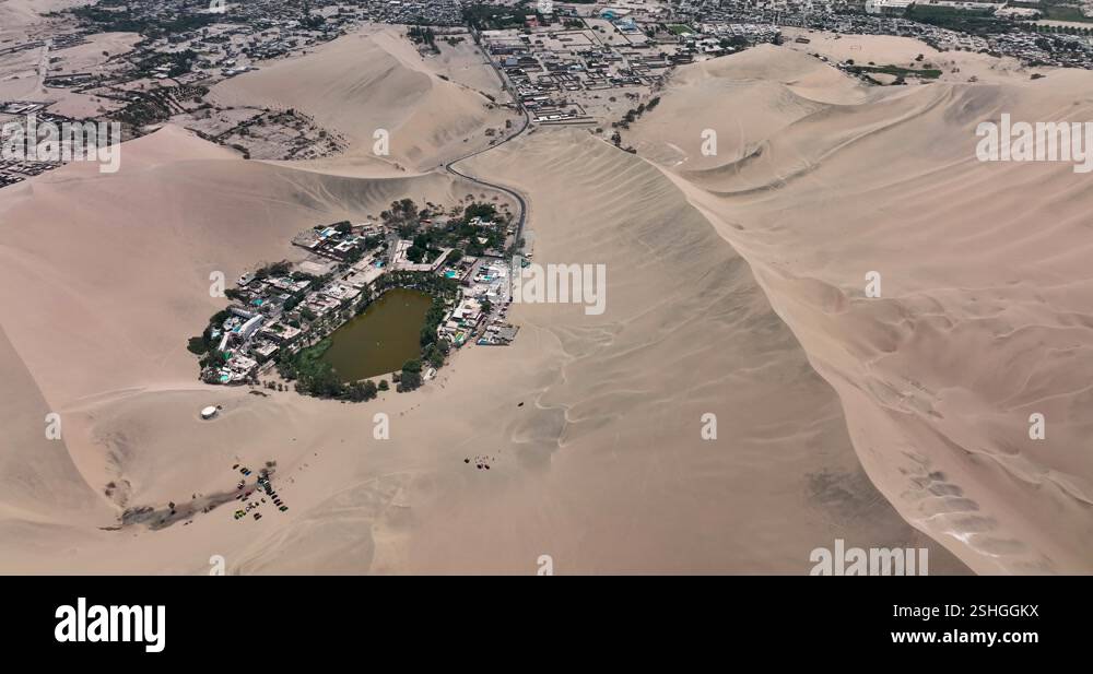 Dune buggies in Huacachina, Peru desert. Fast sand buggy driving on the ...