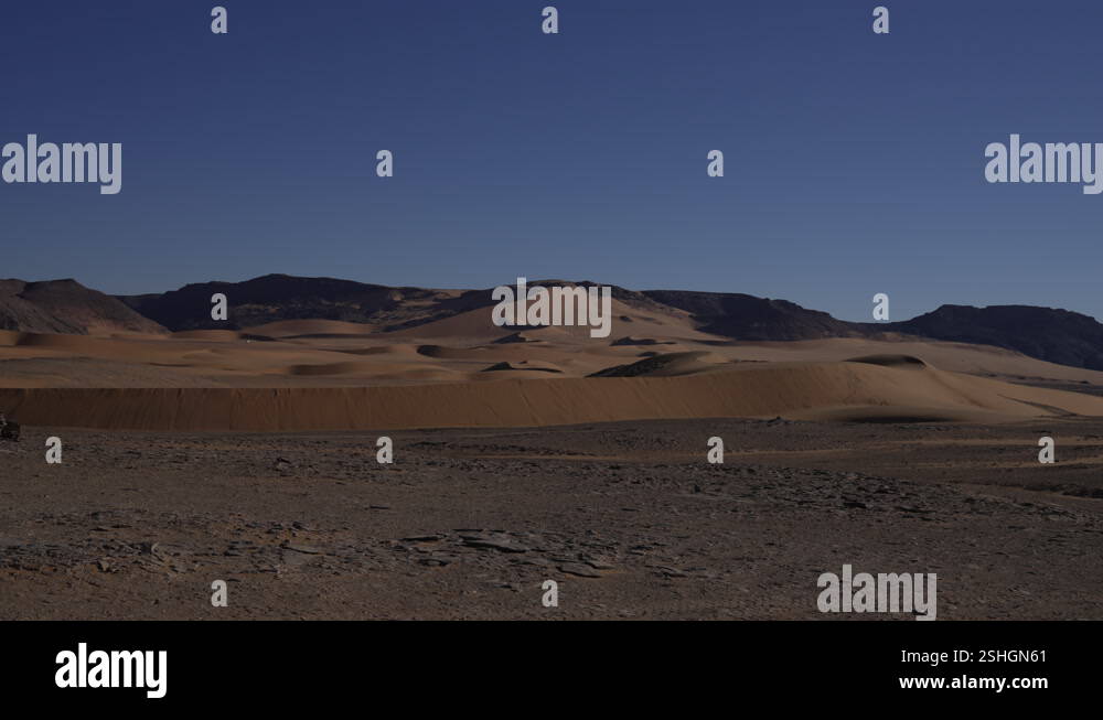 Rocks and sand dunes in Sahara desert, Tassili N'Ajjer Tadrart Rouge ...