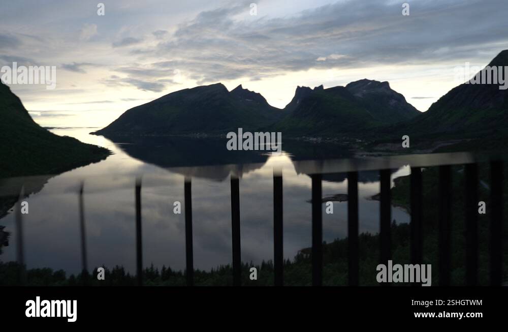 Scenic viewpoint on Senja in Norway Stock Video Footage - Alamy