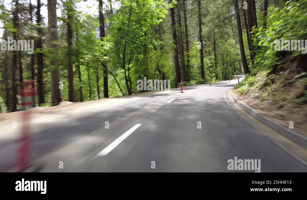 Yosemite Valley Front View 4 Southbound 02 Bridalveil Fall to El ...
