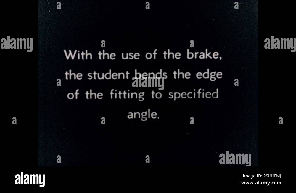 1940s: hands put metal piece in machinery, arm pulls machine lever ...