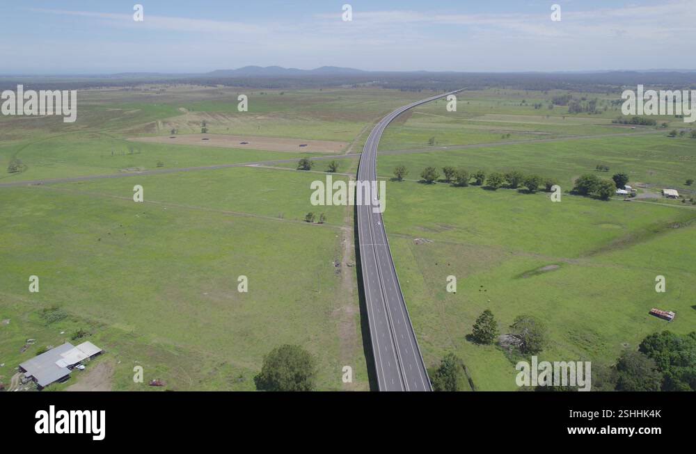 A1 Pacific Highway Through Green Floodplains Of Macleay In Kempsey ...