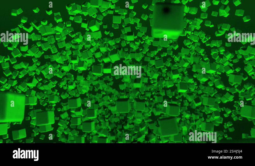 Neon green cubes animation 4k Stock Videos & Footage - HD and 4K Video ...