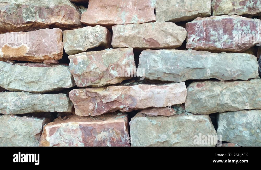 The stacked stone slabs of an ancient Stock Videos & Footage - HD and ...