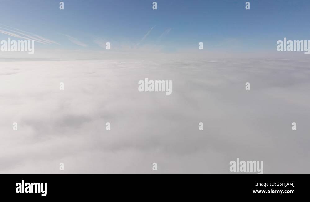 FPV video, cloud surfing, low flying at high speed above the clouds ...