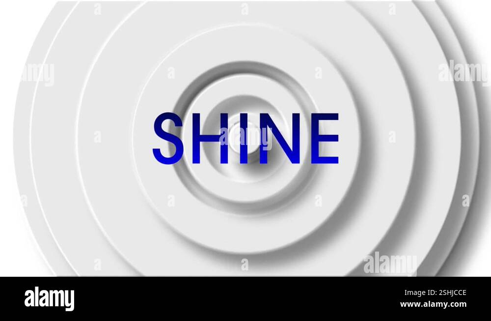 Animation of shine text over shapes on white background Stock Video ...