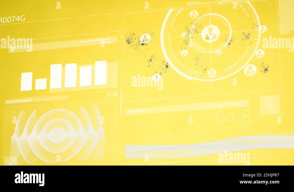Animation yellow background financial data Stock Videos & Footage - HD ...