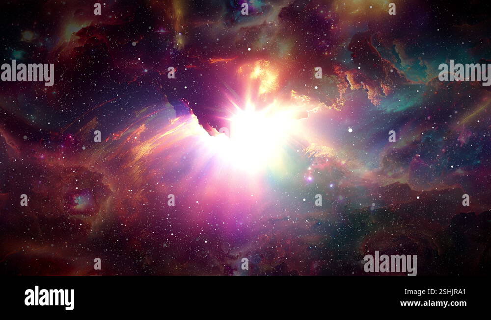 Space Nebula Colorful video moving stars space rotation nebula ...