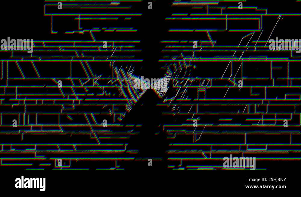 Old vintage TV screen with static noise and grainy retro texture ...