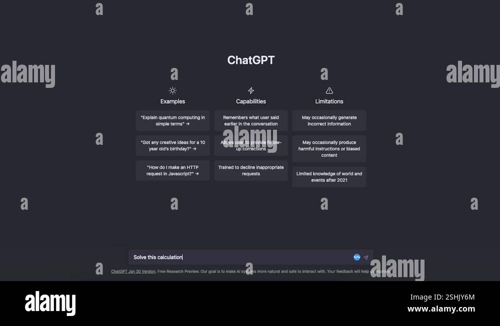 Solving Mathematical Calculation With ChatGPT. closeup Stock Video ...