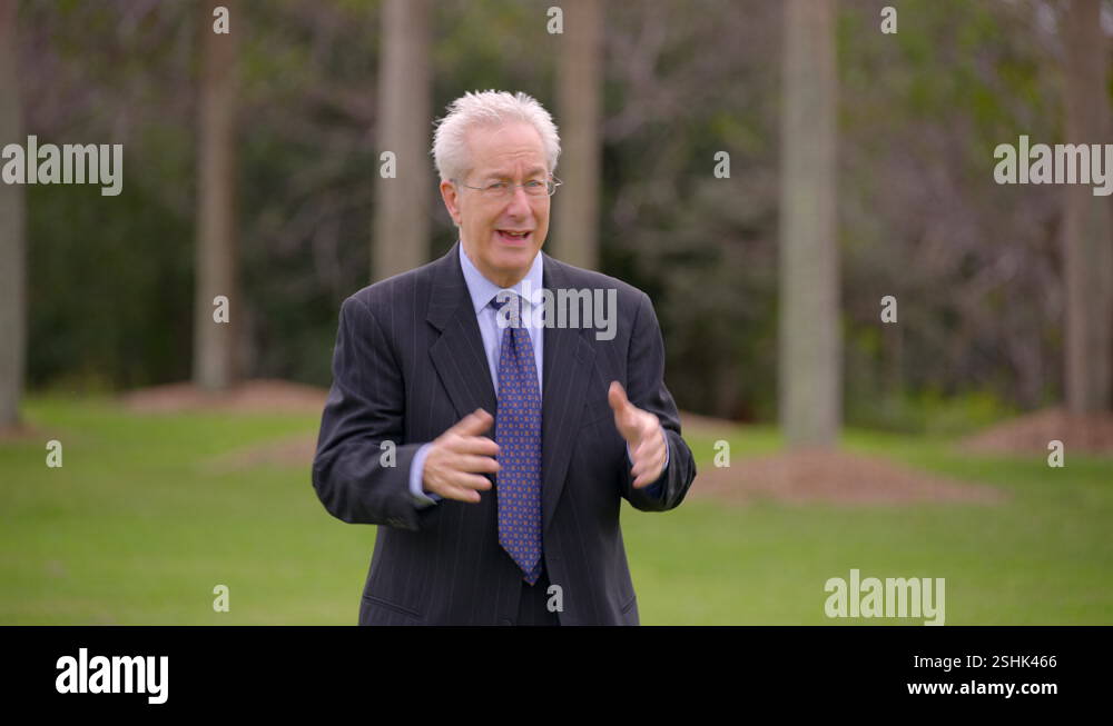 Businessman says go to college and get a job. 8k video with audio Stock ...