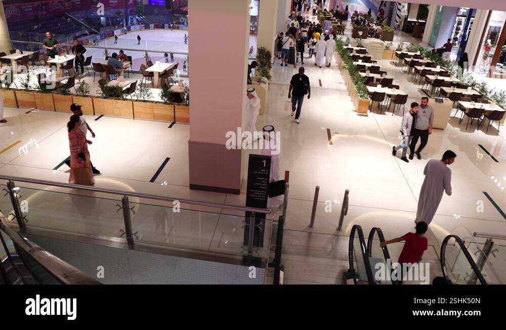 Dubai Mall Interior, Crowd of People Moving on Shopping Levels and Stock Video Footage - Alamy