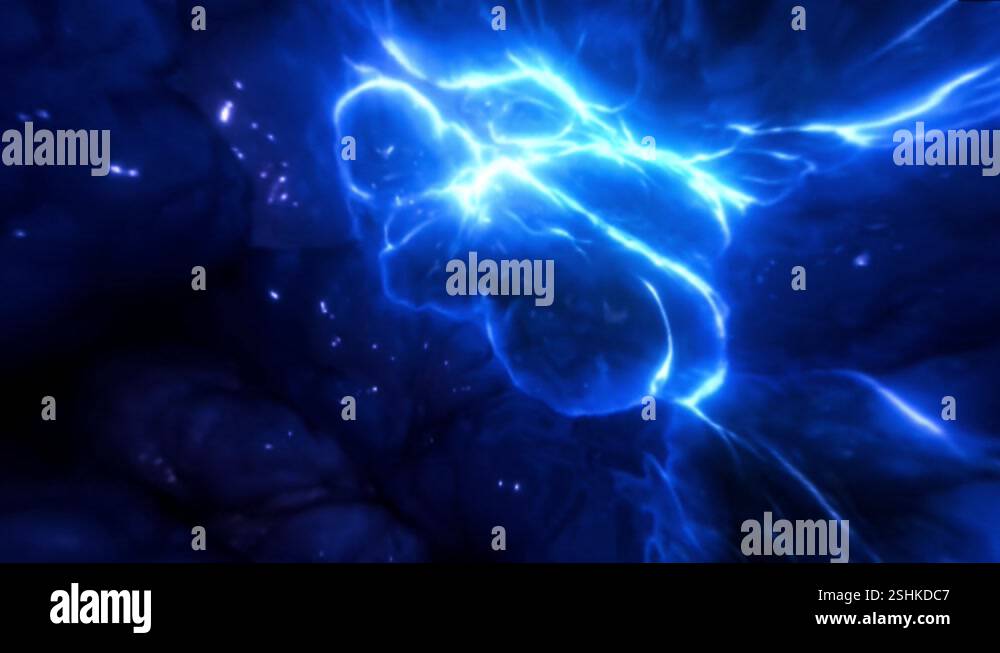 Flowing neon fire, smoke, wisp in fluid waves. 3D render. Abstract ...