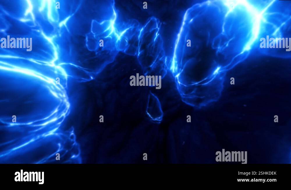 Abstract energy in space. Energy force fields and energy flows Stock ...