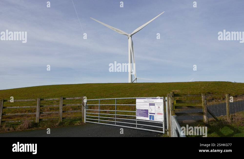 The Tirgwynt Wind Farm is located in Mid Wales 40km from Welshpool ...