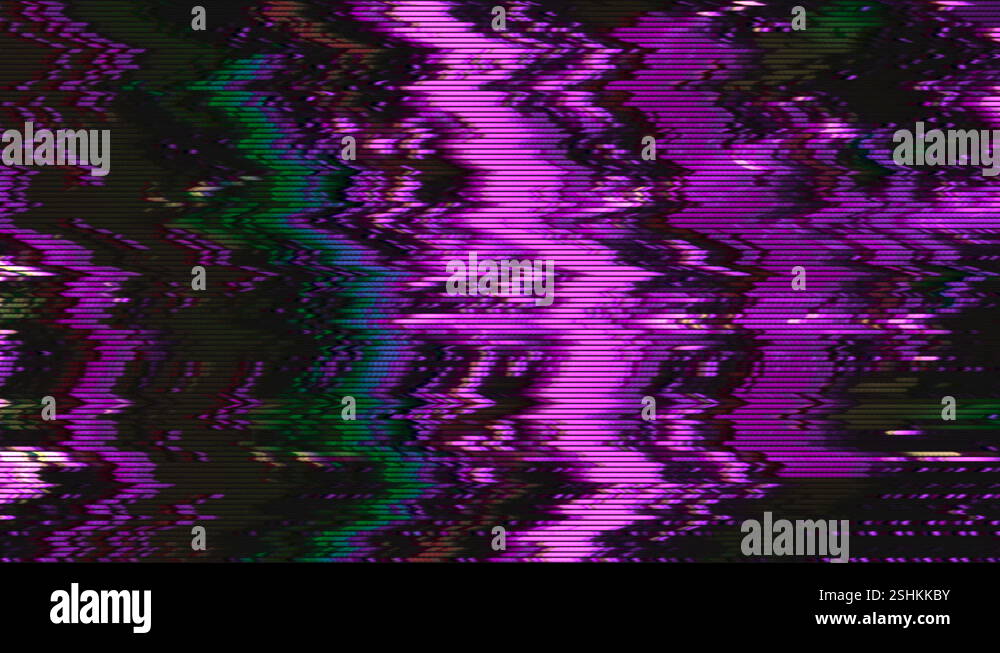 Broken Broadcast: A Flickering, Fading Display of Television Static and ...