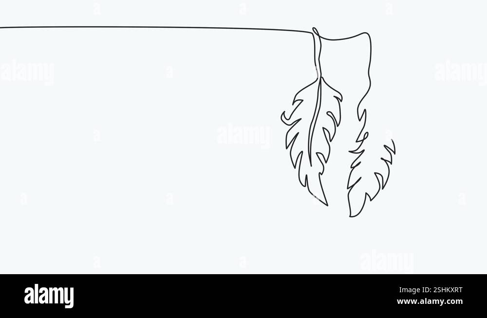 Self-drawing animation of continuous drawing of one line of an isolated ...