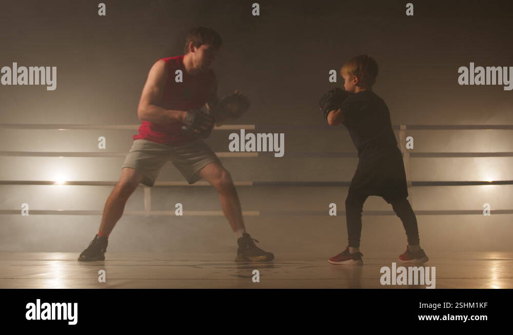 Boxing coach training children Stock Videos & Footage - HD and 4K Video ...