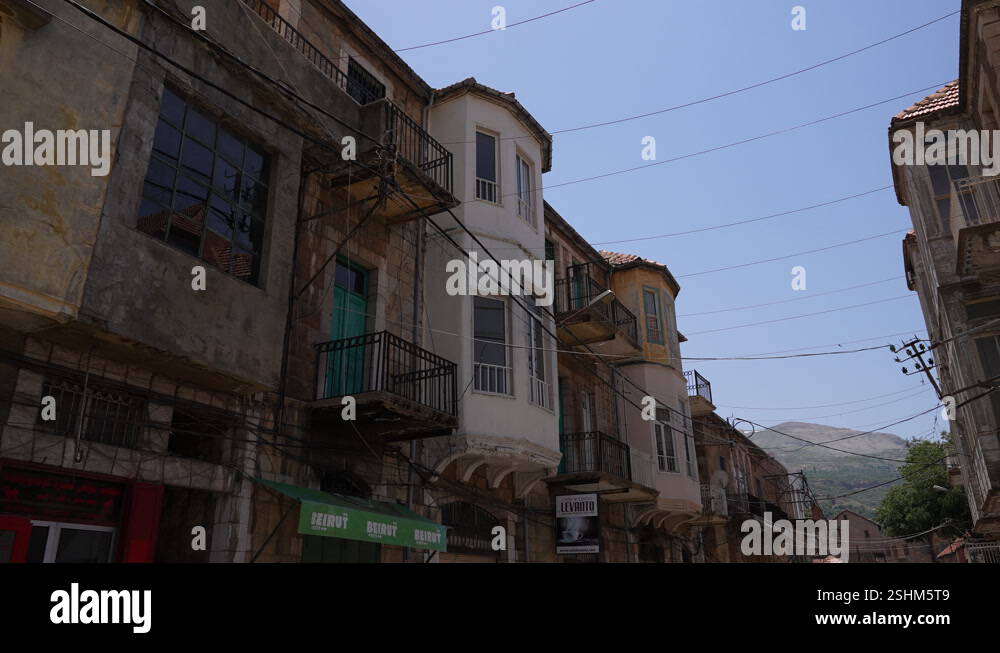 Old traditional lebanese houses, North Governorate, Hasroun, Lebanon ...
