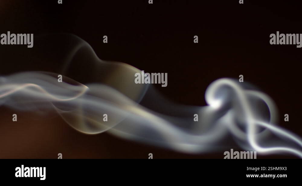 Artificial smoke on black background in darkness Stock Video Footage ...