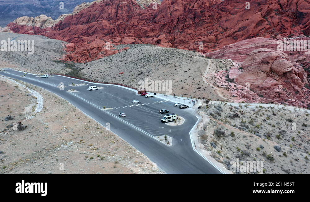 Red Rock Canyon sc enic overlook in Las Vegas Stock Video Footage - Alamy