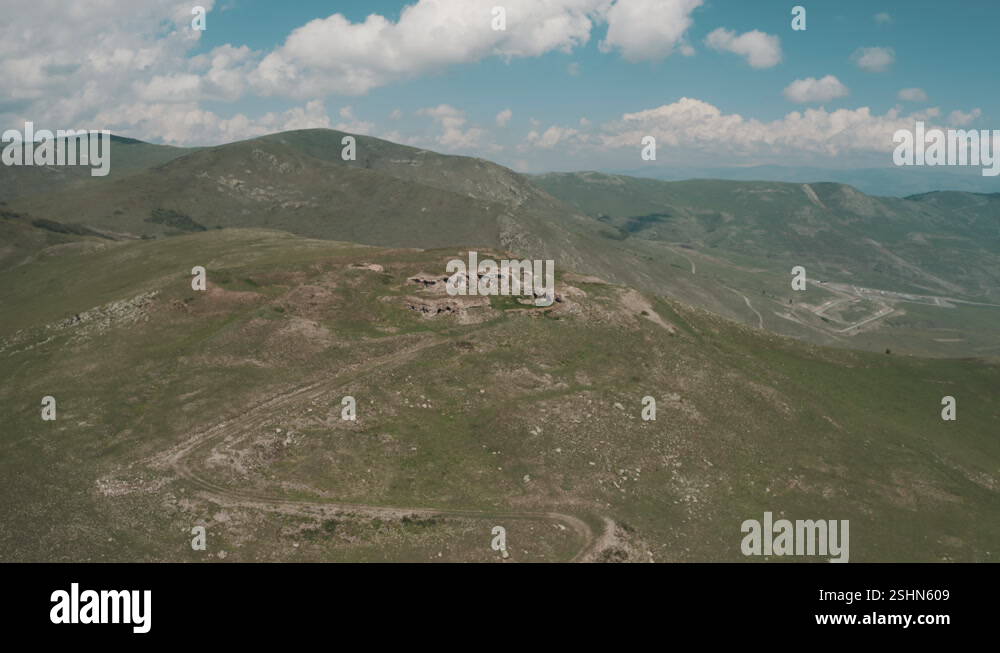 Aerial view of Ardahan City beautiful landscape. 4K Footage in Turkey ...
