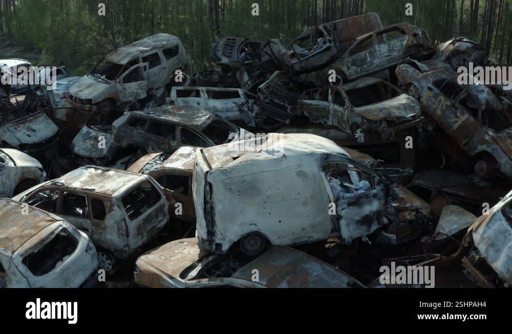 In this video we show amazing and stunning footage of the car cemetery ...