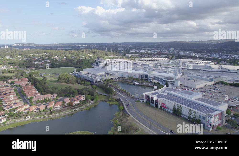 Robina Town Centre With Nearby Residential Community In Queensland ...