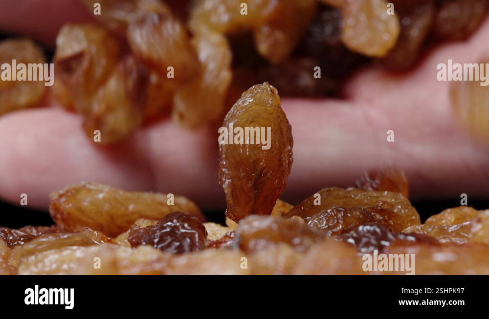 I pour a handful of raisins out of my palm onto the table. Slow motion ...
