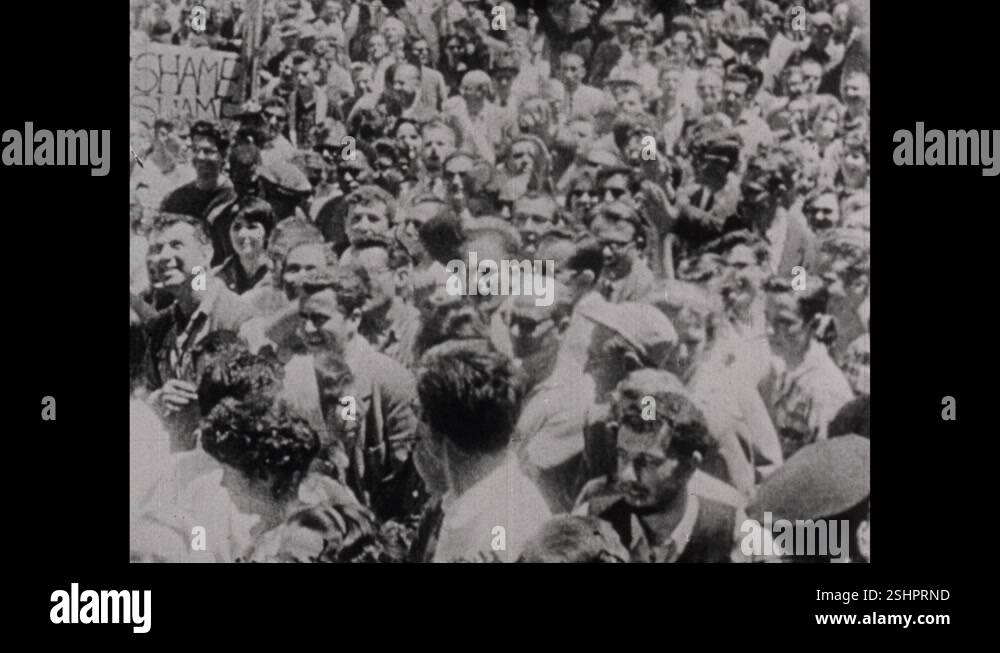 1960s: Protests gather outside of San Francisco City Hall. Group of ...