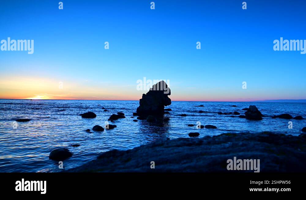 Ocean sunset limestone stack in Stock Videos & Footage - HD and 4K ...