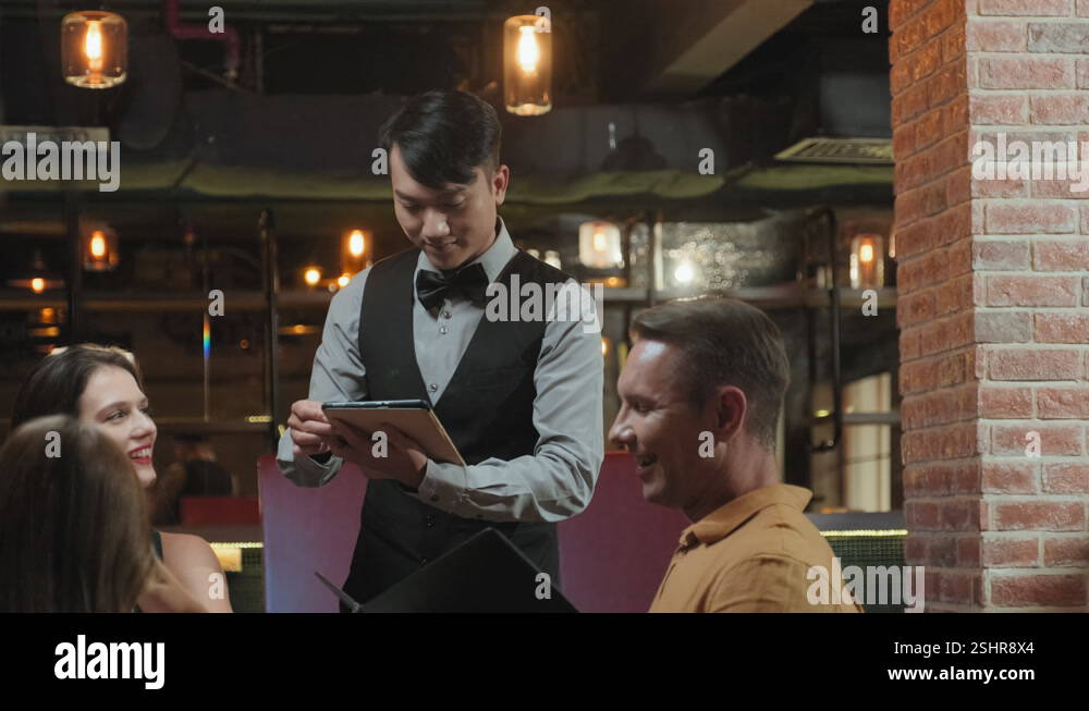 Waiter taking order from restaurant Stock Videos & Footage - HD and 4K ...