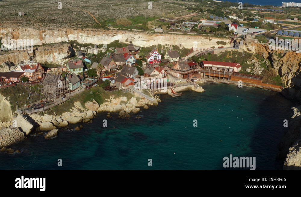 Timber Architectures At Popeye Village In The Island Of Malta, Mellieħa ...