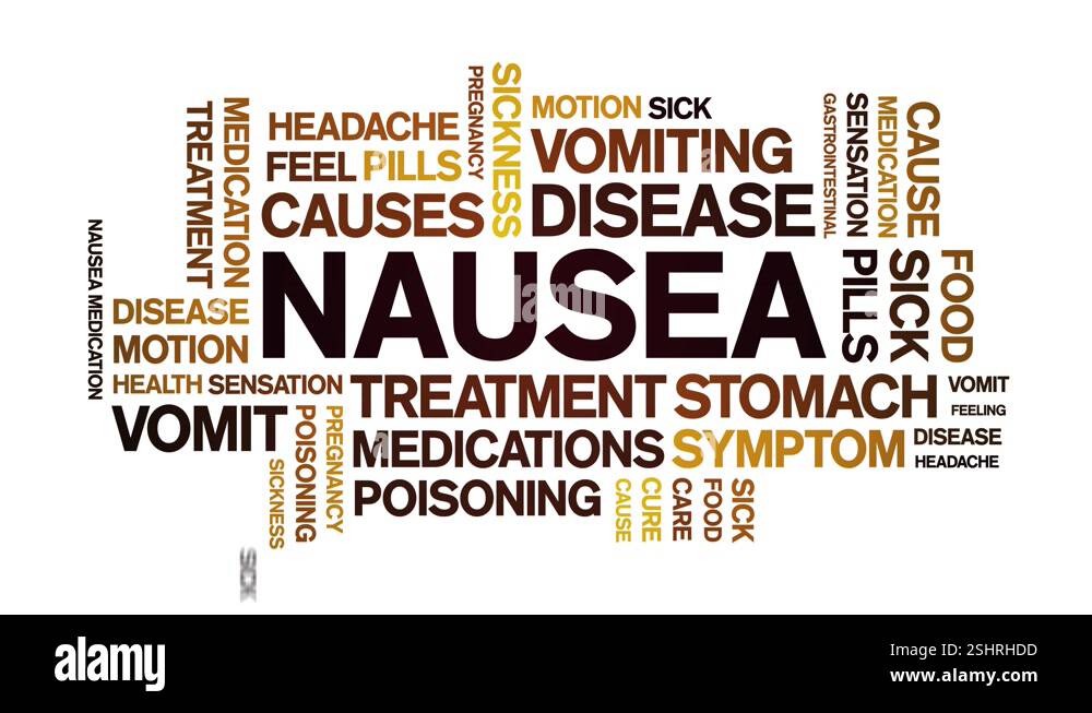 Nausea animated word cloud,tag animation kinetic typography seamless ...