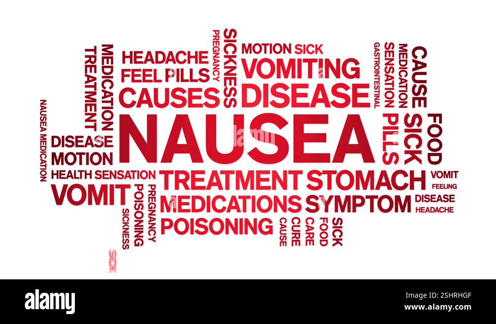Nausea animated word cloud,tag animation kinetic typography seamless ...