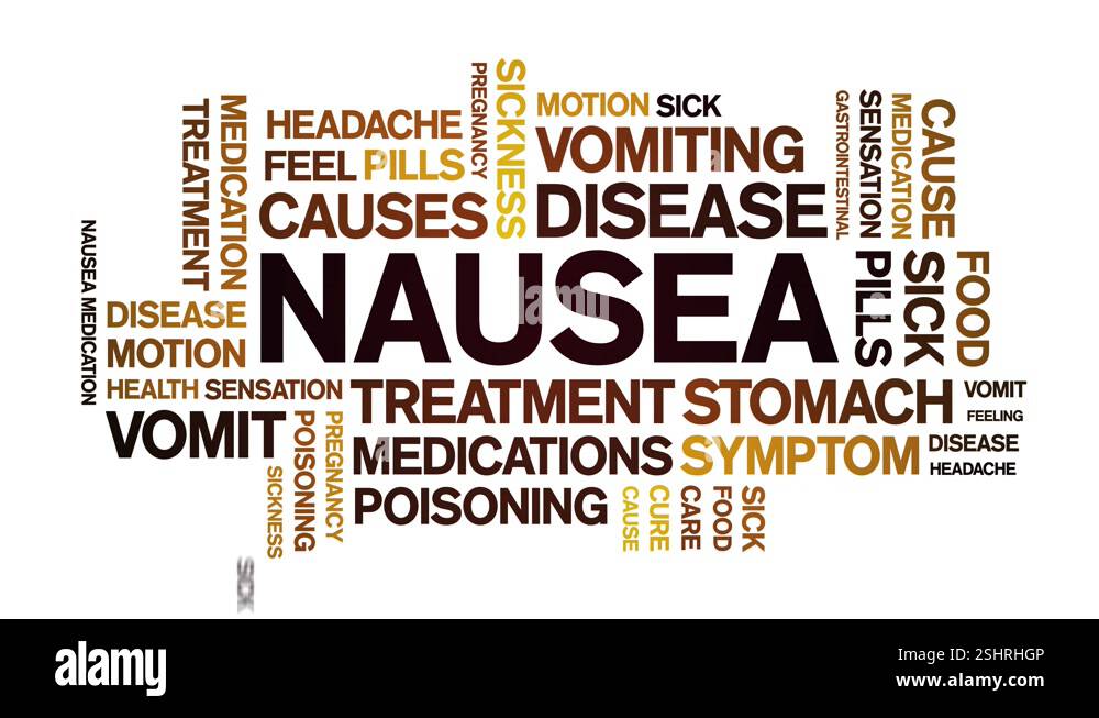Nausea animated word cloud,tag animation kinetic typography seamless ...