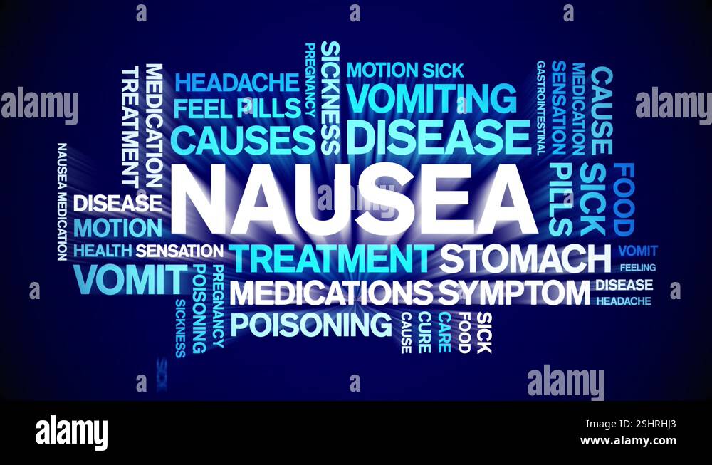 Nausea animated word cloud,tag animation kinetic typography seamless ...
