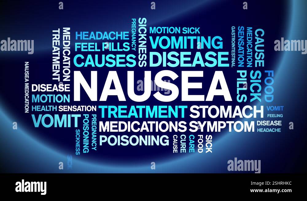 Nausea animated word cloud,tag animation kinetic typography seamless ...
