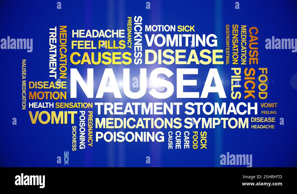 Nausea animated word cloud,tag animation kinetic typography seamless ...